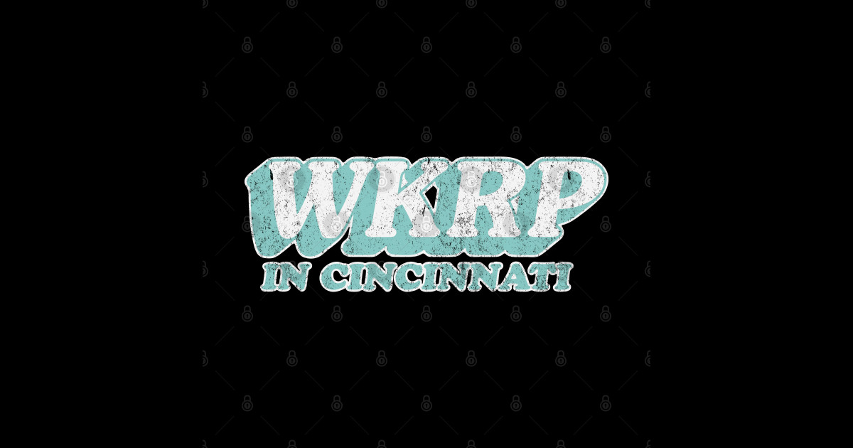 WKRP in Cincinnati - vintage logo - Wkrp - Sticker | TeePublic