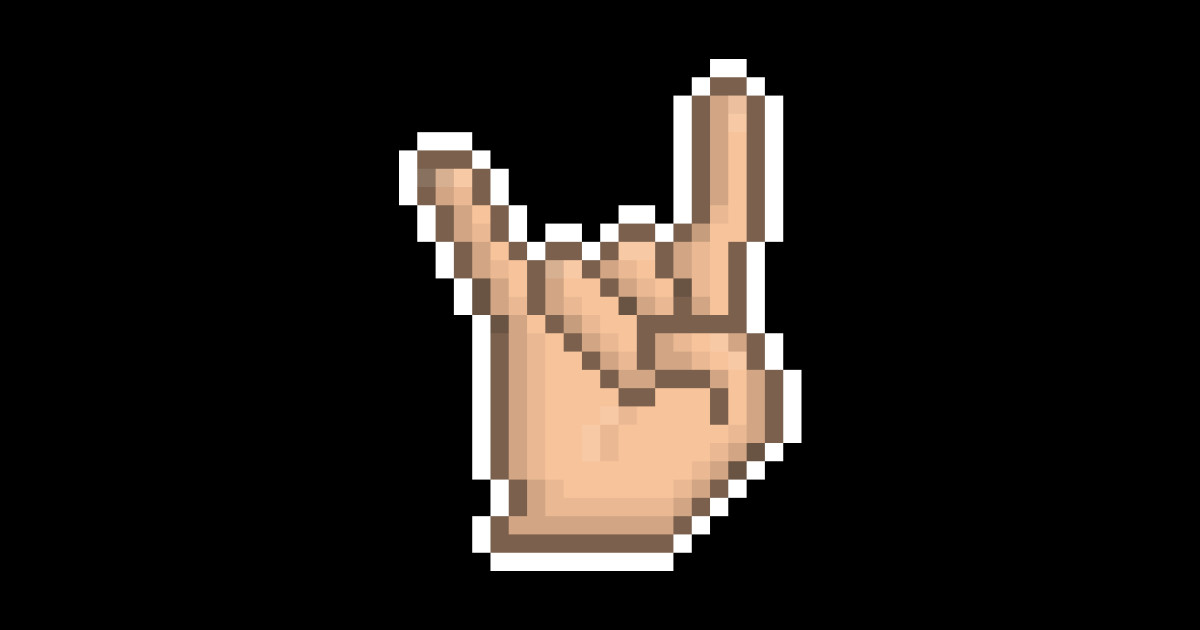 Metal Emote Pixel Art - Metal - Sticker | TeePublic