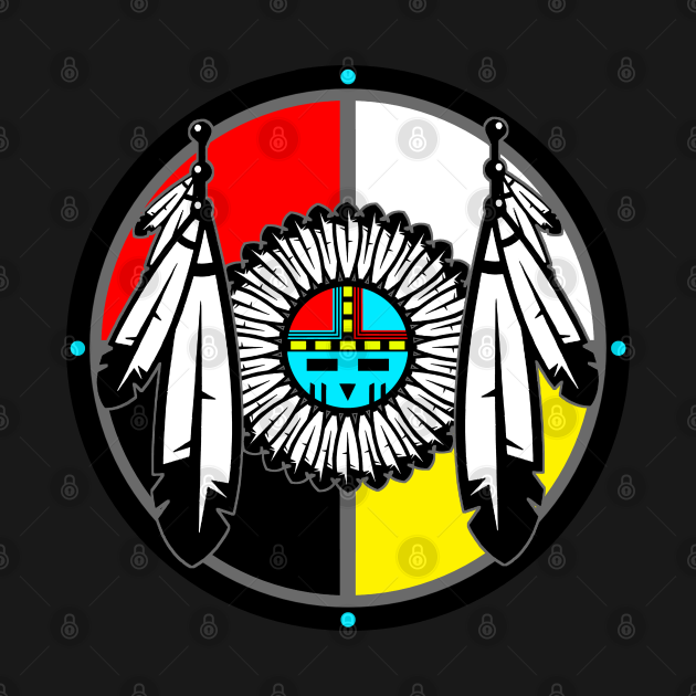 HOPI SUN 4 - American Indian - T-Shirt | TeePublic