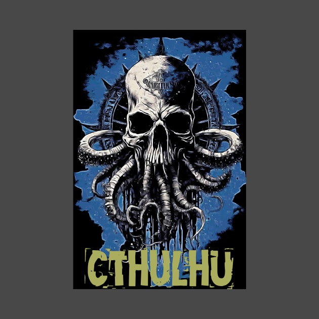 Cthulhu Skull 01 - Cthulhu - Pin | TeePublic