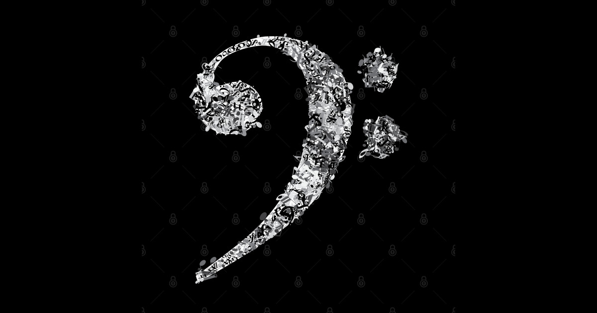 F clef,Bass clef,Love Music,musical notes. - F Clef - Posters and Art ...