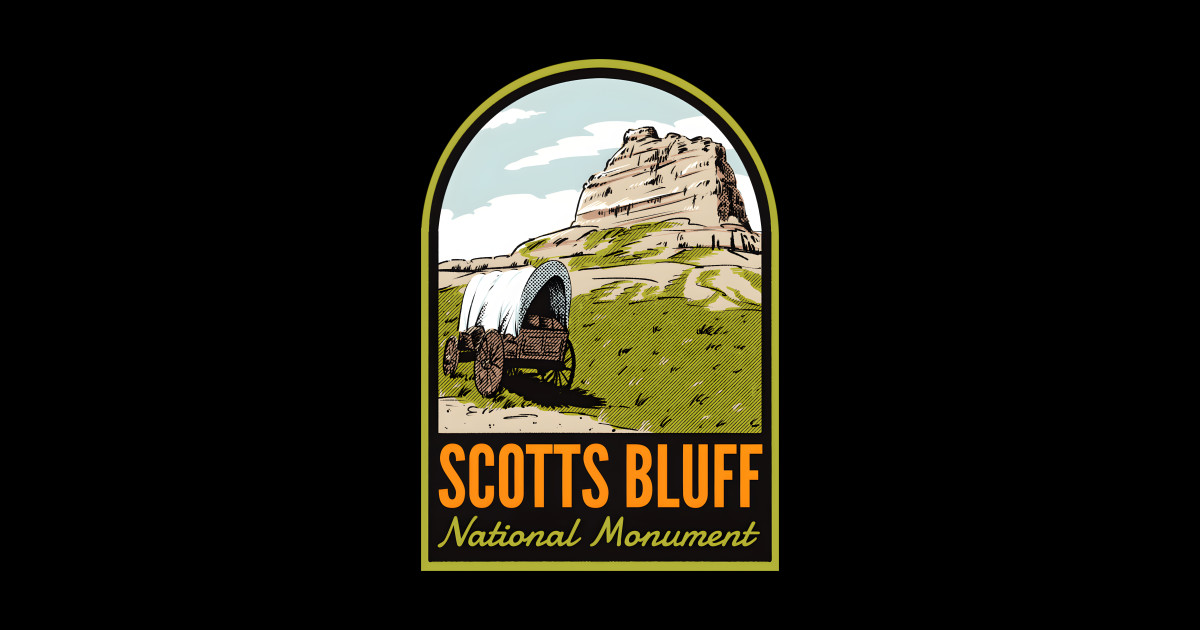 Scotts Bluff National Monument Nebraska - Scotts Bluff - Sticker ...
