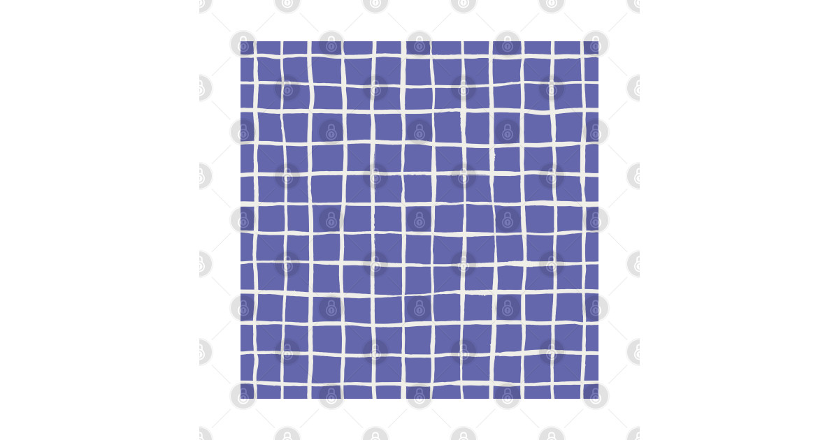 Grid check very peri - Grid Pattern - T-Shirt | TeePublic
