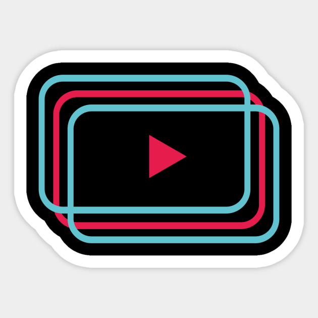 YOUTUBE LOGO - Youtubelogo - Sticker | TeePublic