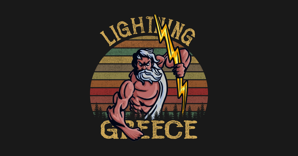 Electric Summer Greece Lightning Sunset Vintage Retro Travel Aesthetic ...