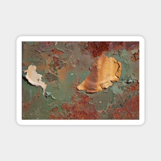 Corrosion Rust Metal Surface Peeling Color - Corrosion - Magnet | TeePublic