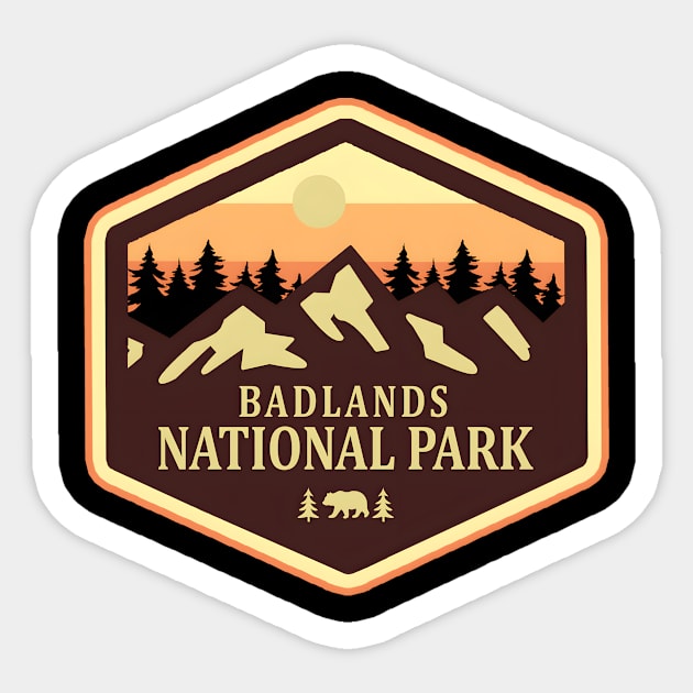 Badlands National Park - Badlands - Sticker | TeePublic
