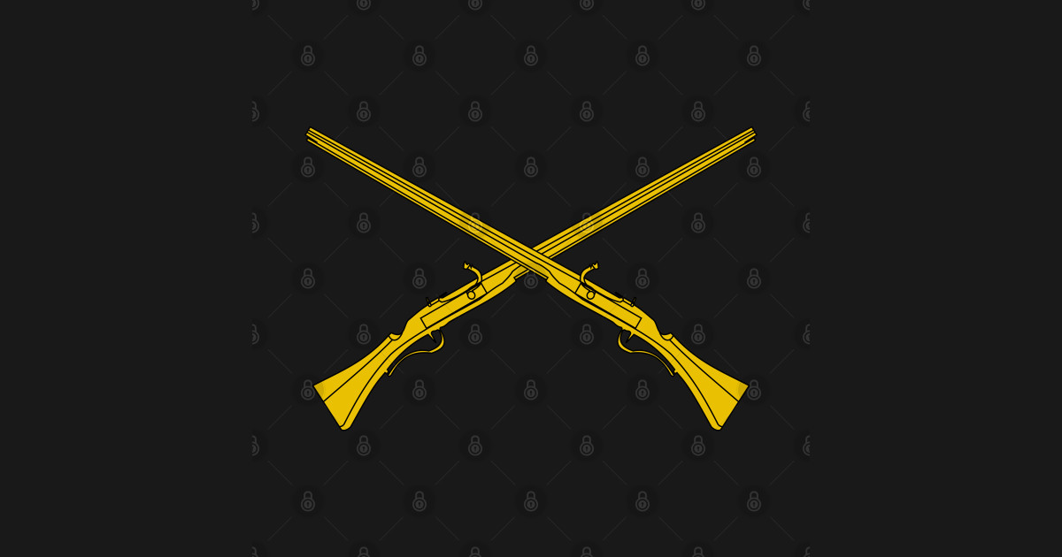 Crossed Muskets (Gold) - Musket - T-Shirt | TeePublic