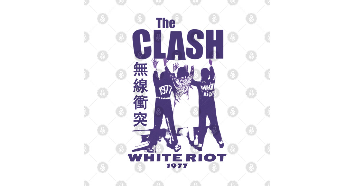 The Clash White Riot Vinyl 1977 The Clash T Shirt Teepublic