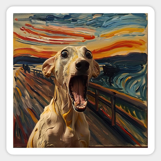 The Scream Dog - The Scream - Sticker | TeePublic