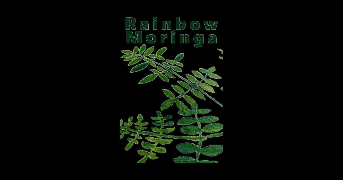Rainbow Moringa Logo Shirt 1 - Moringa - Sticker | TeePublic