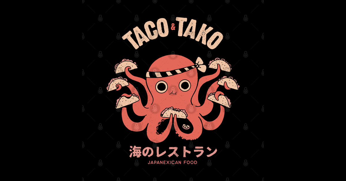 Taco tako - Food - Sticker | TeePublic