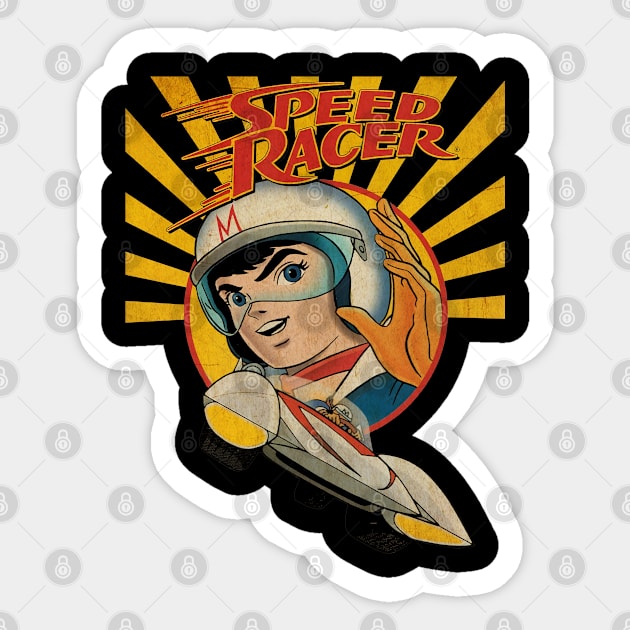 Speed racer retro style - Speed Racer - Sticker | TeePublic