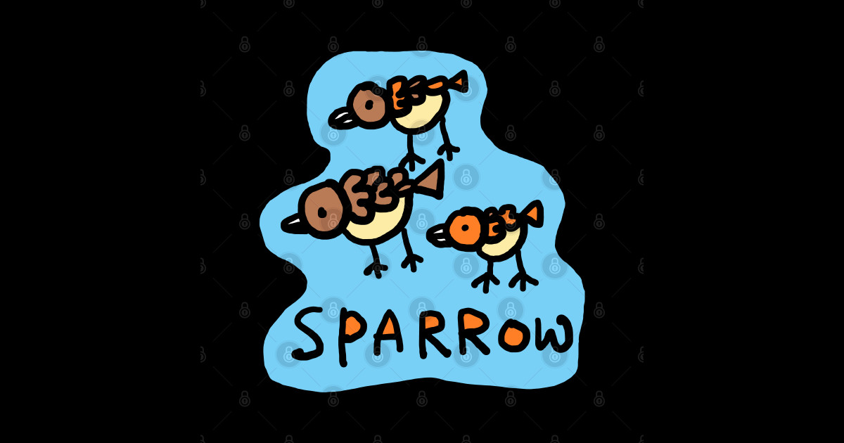 Sparrows, birds - Sparrows Birds - Sticker | TeePublic