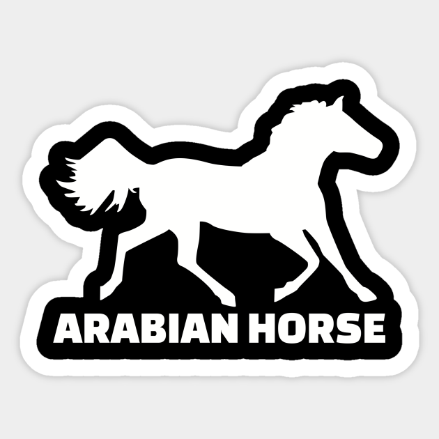 Arabian horses - Arabian Horses - Sticker | TeePublic