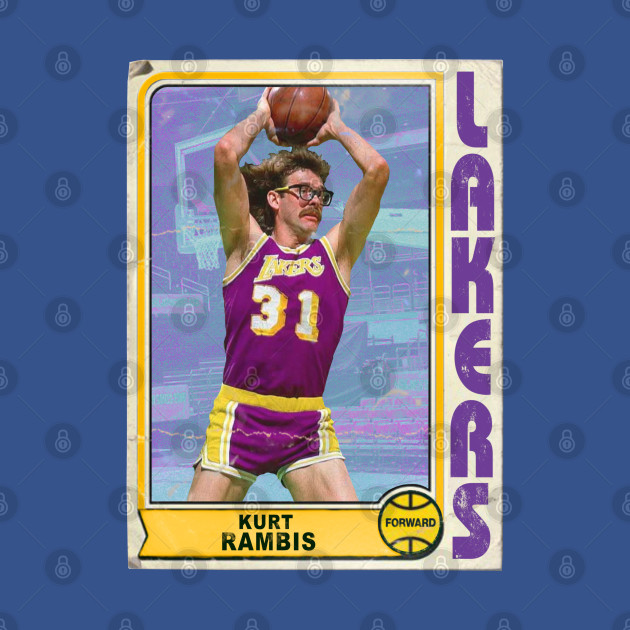 Kurt Rambis Retro Trading Card - Basketball - T-Shirt