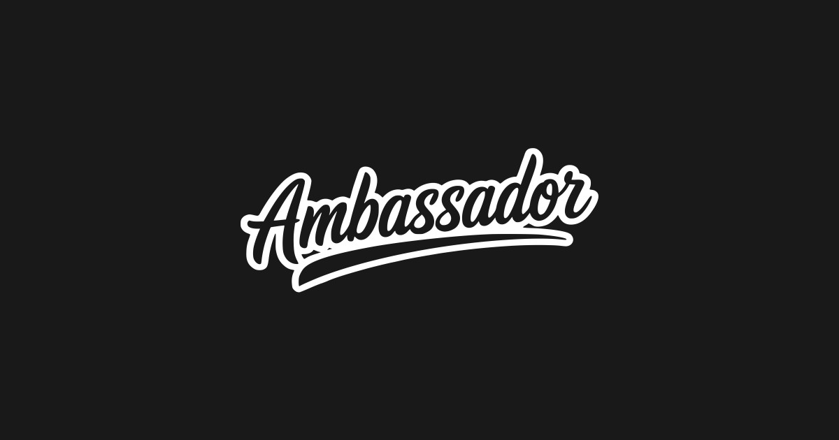 Ambassador -Transparent Font with White Outline - Typographic Design ...