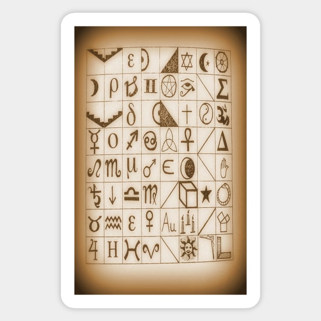 Symbols of old - Symbols - Sticker | TeePublic