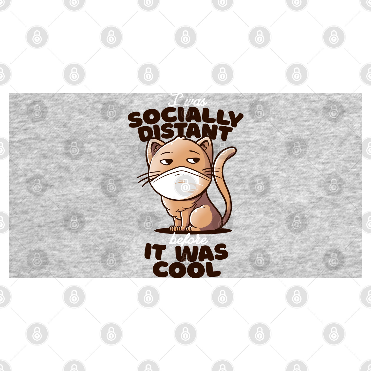 Socially Distant Cat - Social Distancing - Hoodie | TeePublic