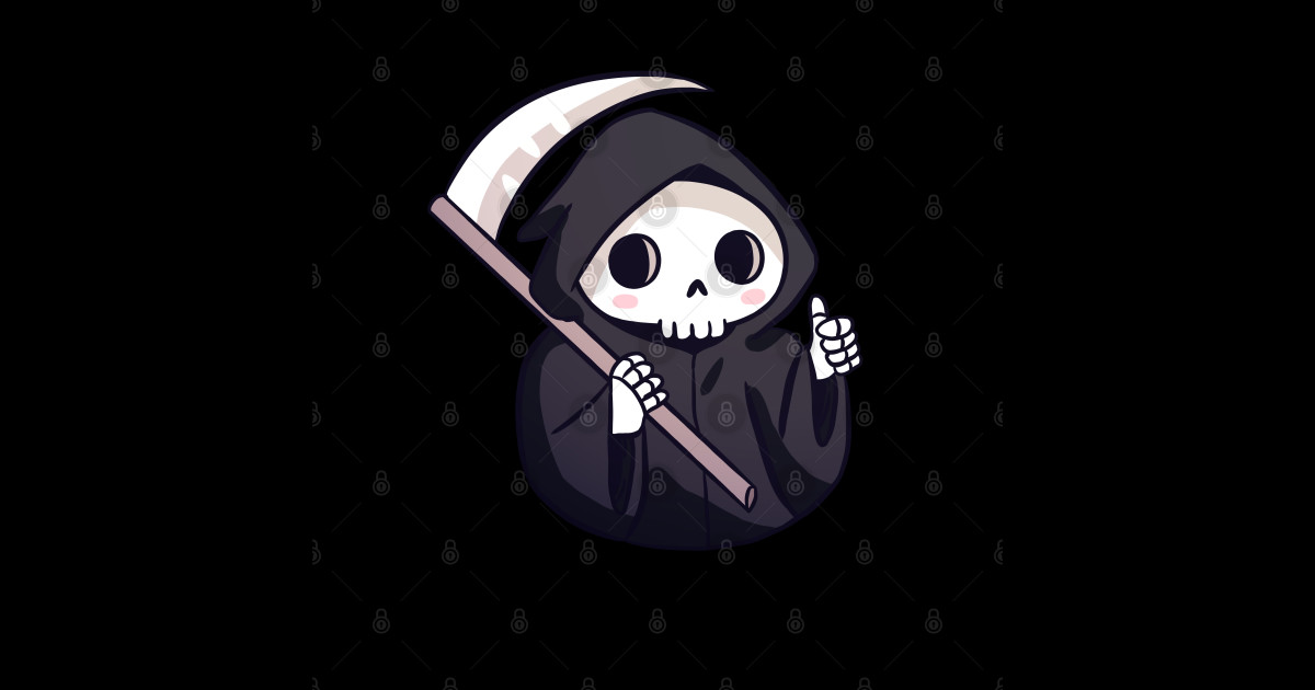 Funny grim reaper pun your time has come - Funny Grim Reaper - Magnet ...