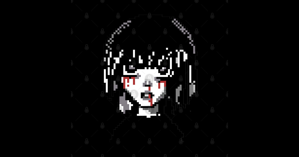 Pixel Bleeding - Pixel - Sticker | TeePublic