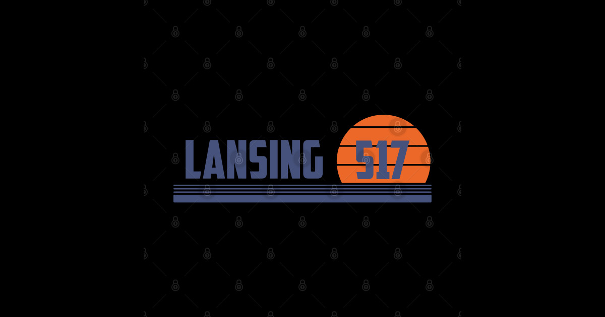517 Lansing Michigan Area Code - Hometown Pride - Sticker | TeePublic
