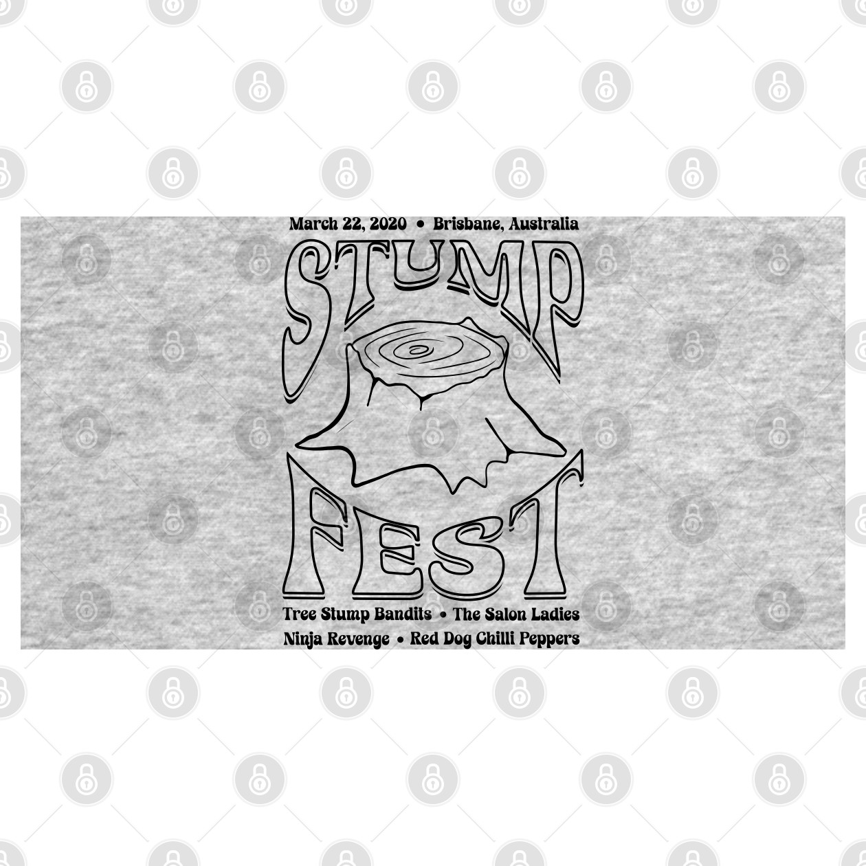 Stumpfest concert shirt - Light Colors - Bluey - T-Shirt | TeePublic