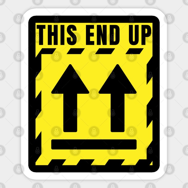 This End Up - Athletic - Sticker | TeePublic