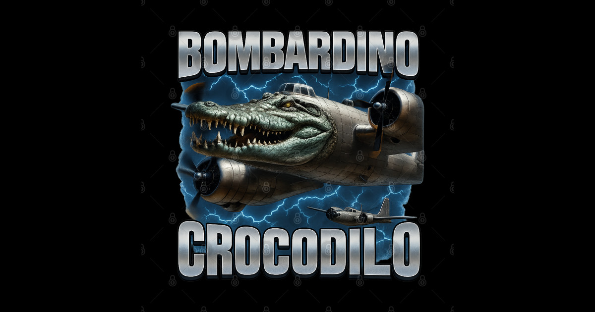 Bombardino-Crocodilo-Meme - Bombardino Crocodilo - Sticker | TeePublic