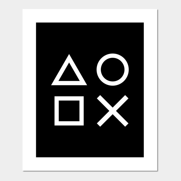 Playstation Geometric Pattern - Videogames - Posters and Art Prints ...