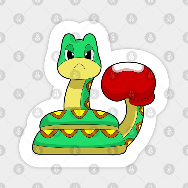 Snake Boxer Boxing gloves Boxing - Boxer - Magnet | TeePublic