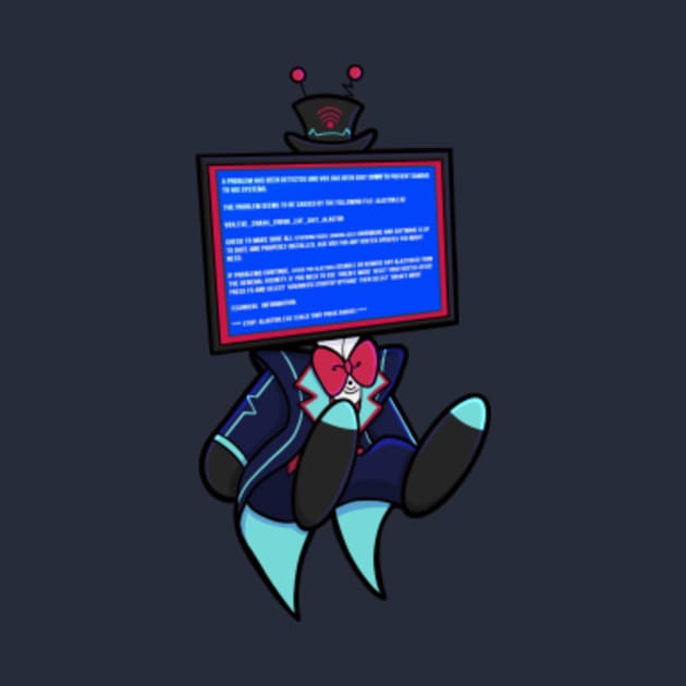 Hazbin Hotel - Vox blue screen of death - Hazbin Hotel Vox - Hat ...