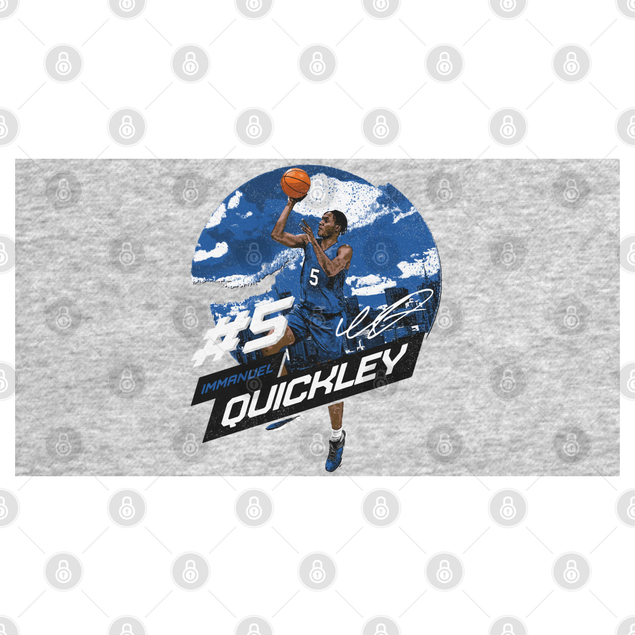 Immanuel Quickley New York City Emblem - Immanuel Quickley - T-Shirt ...