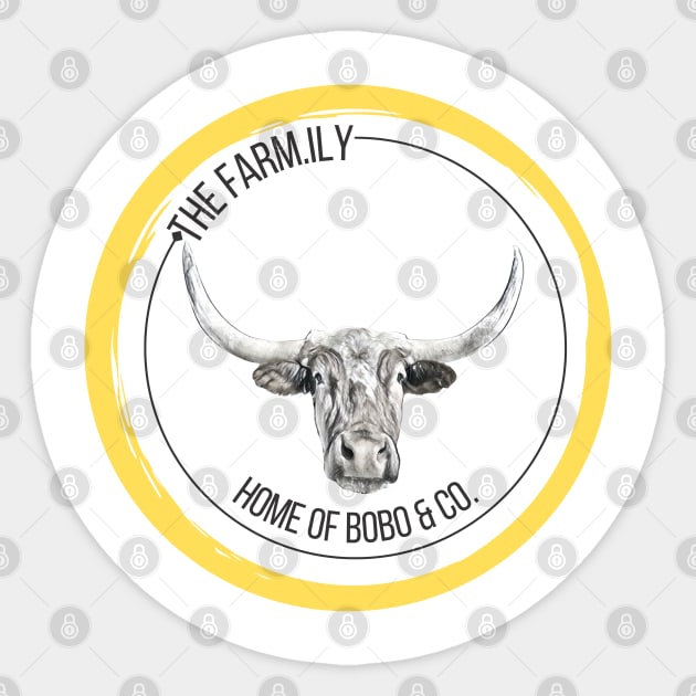 Home of BoBo - Cows - Sticker | TeePublic