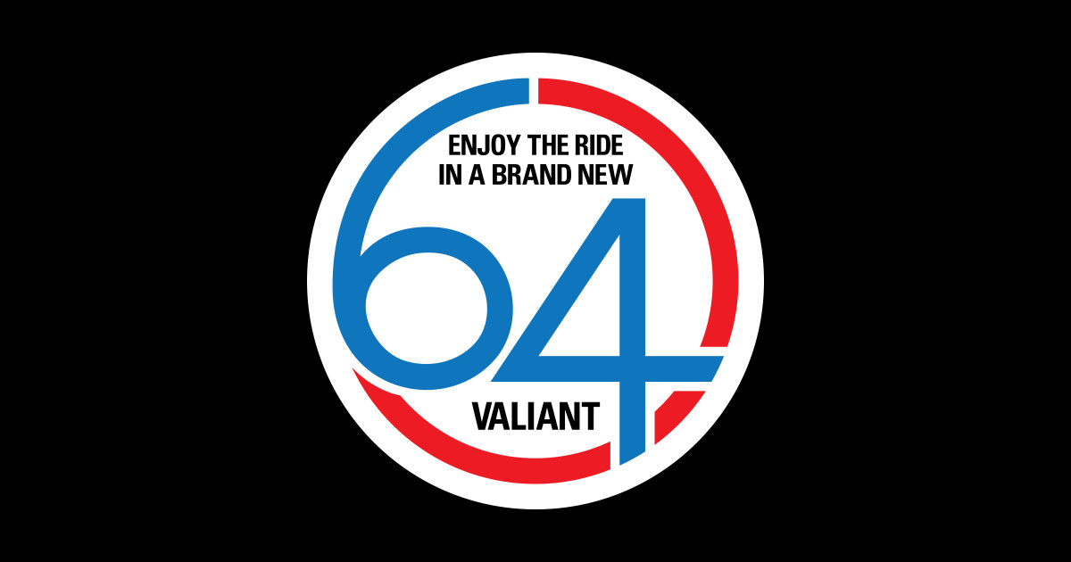 64 Valiant Badge - Retro - Sticker | TeePublic