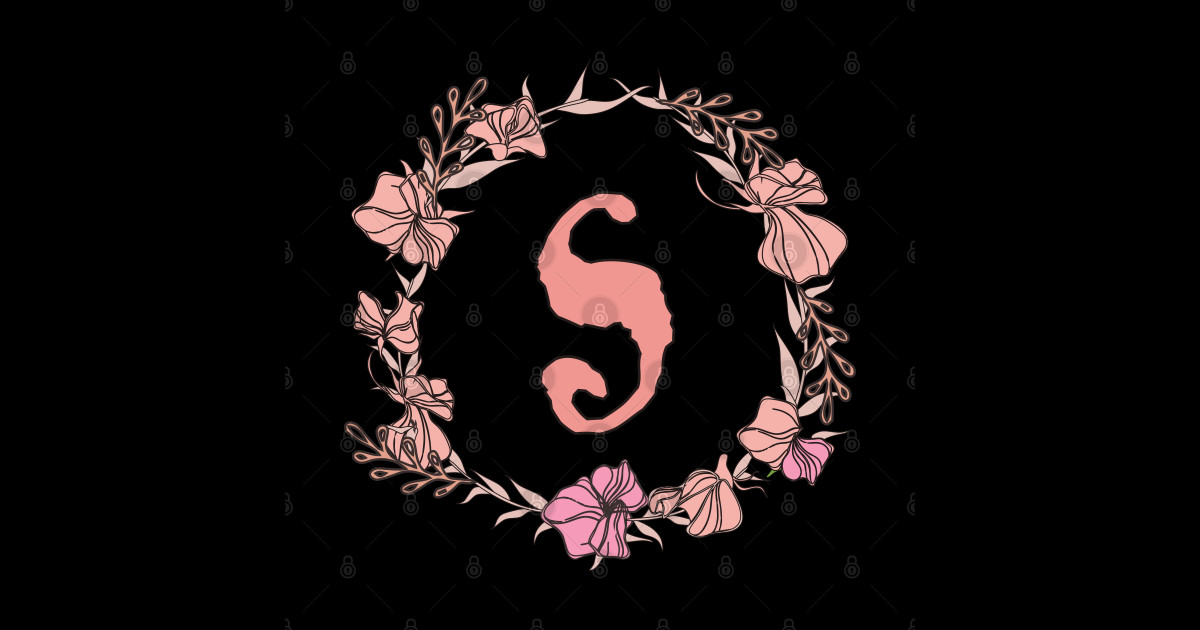 Letter S Rose Pink Initial Monogram - Letter s - Letter S - Posters and ...
