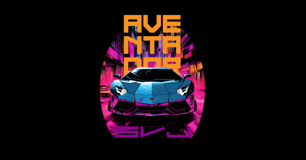 Aventador SVJ - Lamborghini Aventador - Sticker | TeePublic