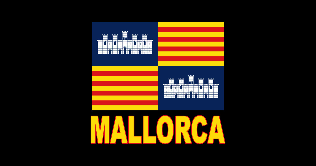 The Pride of Mallorca - Mallorcan Flag Design - Majorca - Sticker ...