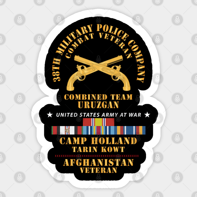 38th Military Police Company - Camp Holland Afghanistan Vet w AFGHAN ...