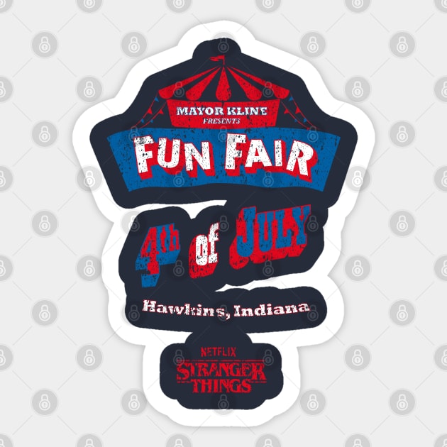 STRANGER THINGS: FUN FAIR GRUNGE STYLE - Stranger Things - Sticker ...