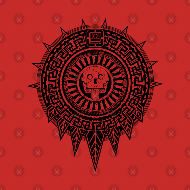 Aztec Death Stone - Aztec - T-Shirt | TeePublic