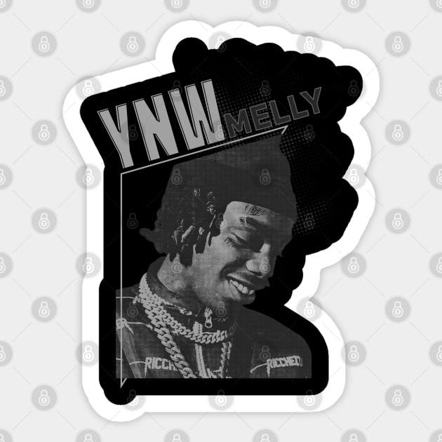 YNW melly // illustrations - Ynw Melly - Sticker | TeePublic