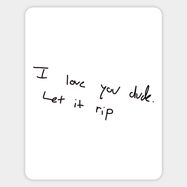 The bear let it rip note Hulu fx tv show - The Bear - Sticker | TeePublic