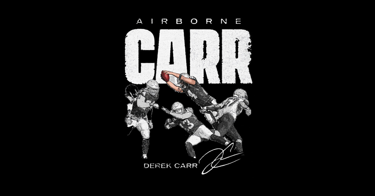 Derek Carr Las Vegas Touchdown Leap - Derek Carr - Sticker | TeePublic