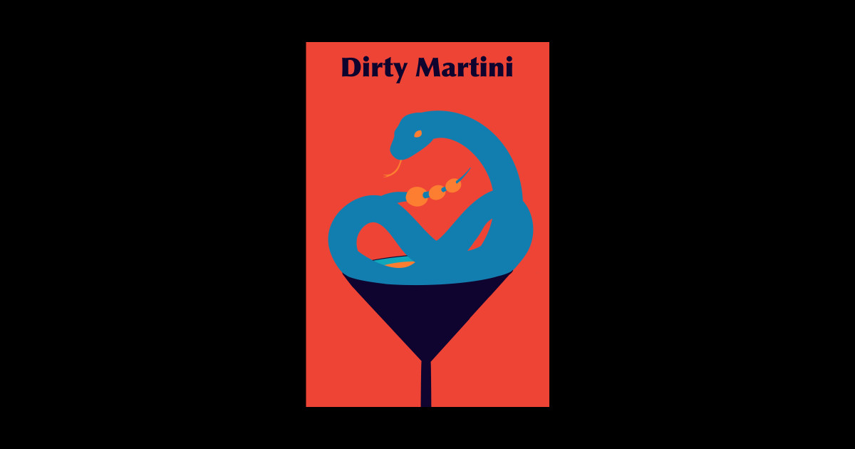 Dirty Martini: Year of the Snake - Martini - Sticker | TeePublic