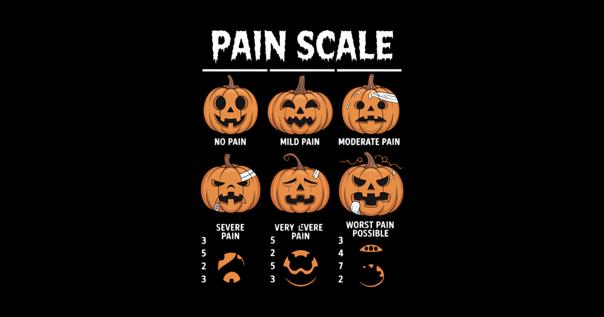 Pain Scale Spooky Pumpkin Fall Halloween Trauma Nurse Triage ...