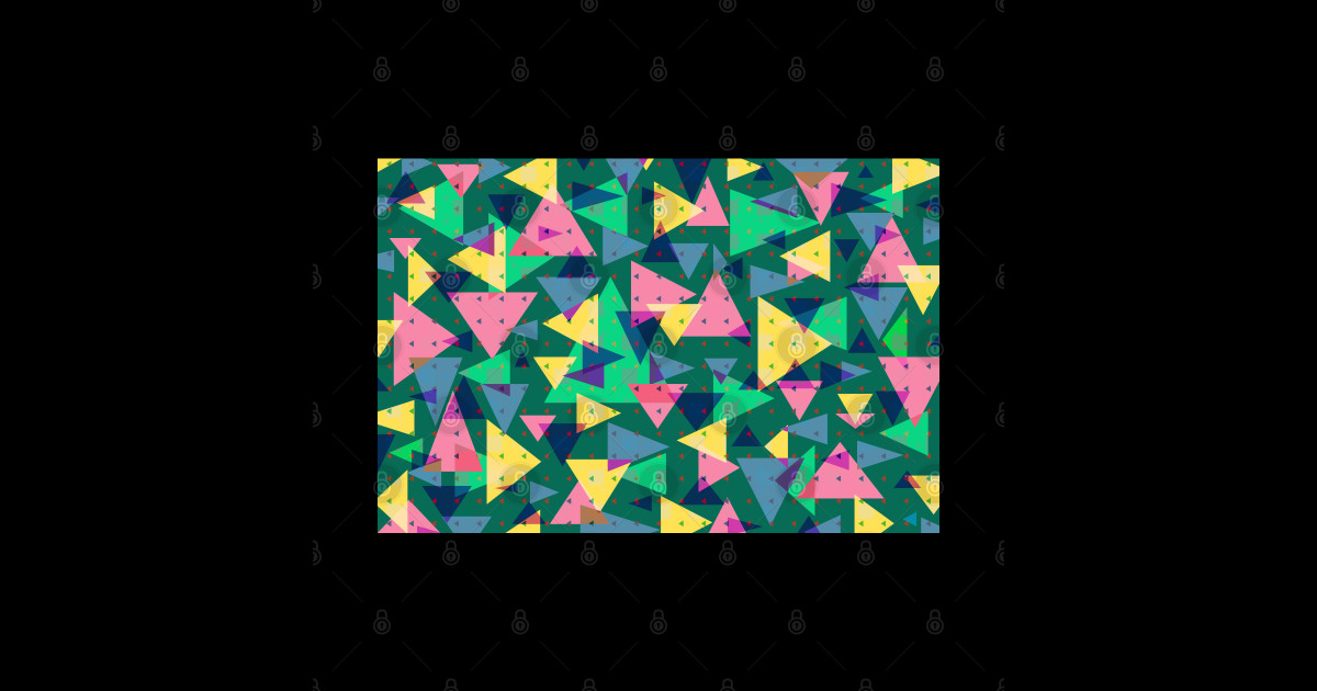 Happy triangles, my favorite geometric shapes - Triangle - Sticker ...