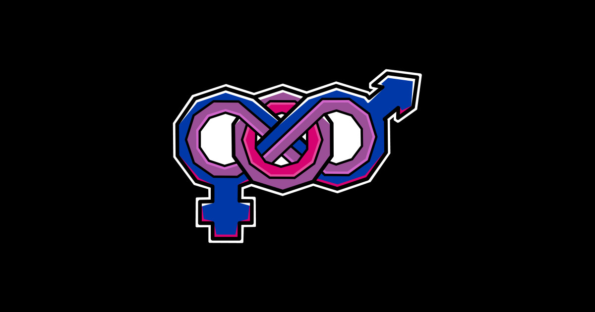 Bisexual Pride Symbol - Bisexuality Flag Colours - Bi LGBT Sexuality ...