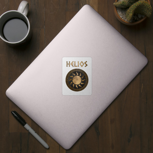 Helios Greek God of the Sun Ancient Symbol - Helios - Sticker | TeePublic