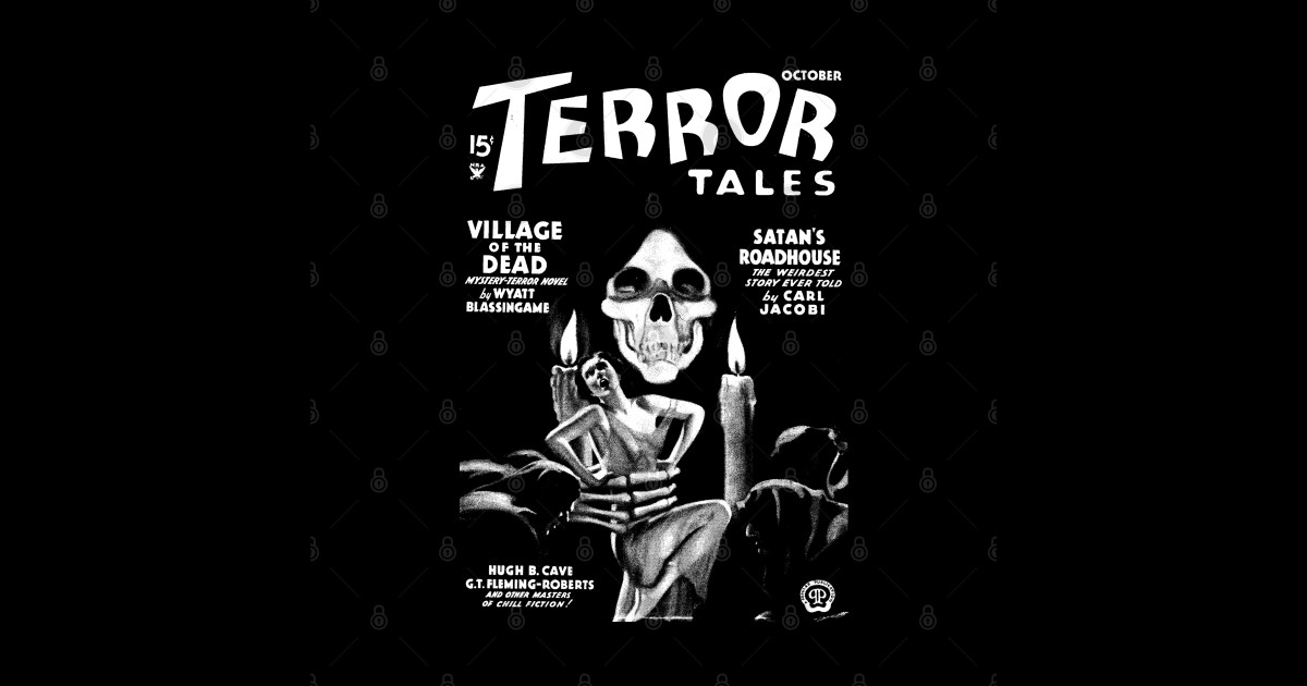 Terror Tales Vintage Horror Stories Magazine Cover - Horror - Sticker ...